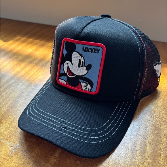 Disney | Accessories | Disney Black Mickey Mouse Trucker Hat | Poshmark